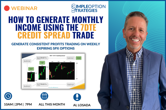 How to Generate Monthly Income using the 7DTE (Weekly) Credit Spread Trade